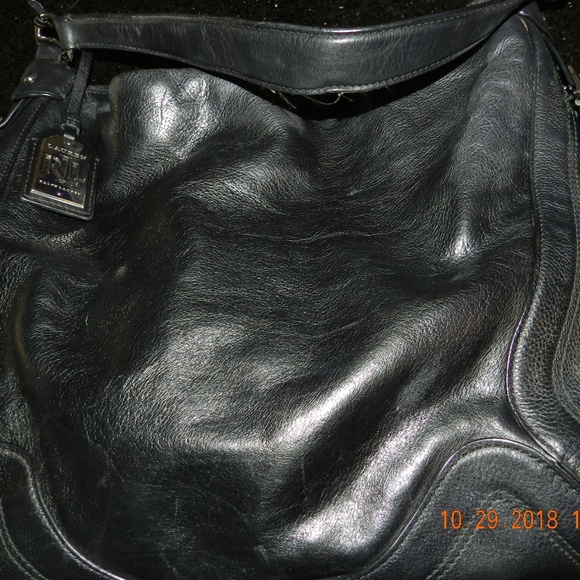 Ralph Lauren | Bags | Rll Ralph Lauren Black Leather Purse | Poshmark